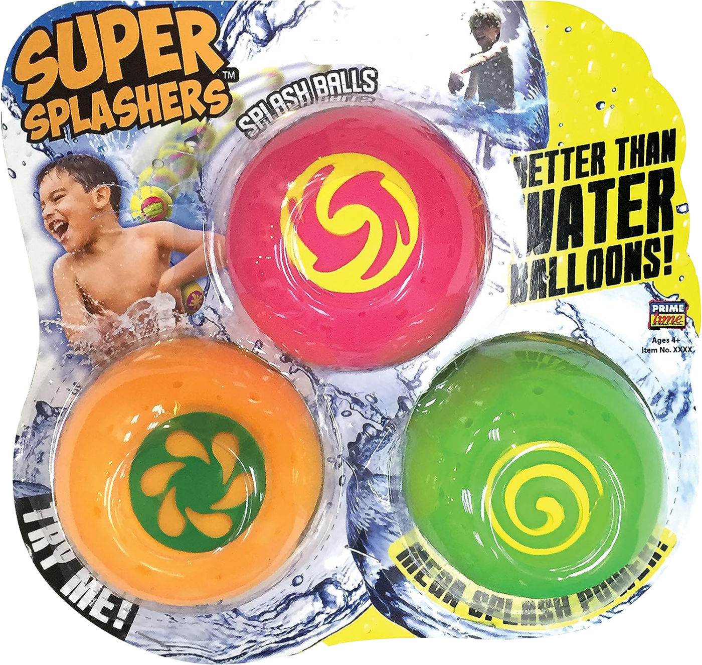 Splash Bombs Super Splashers Water Balls (3 Pack) - Prime Time Toys